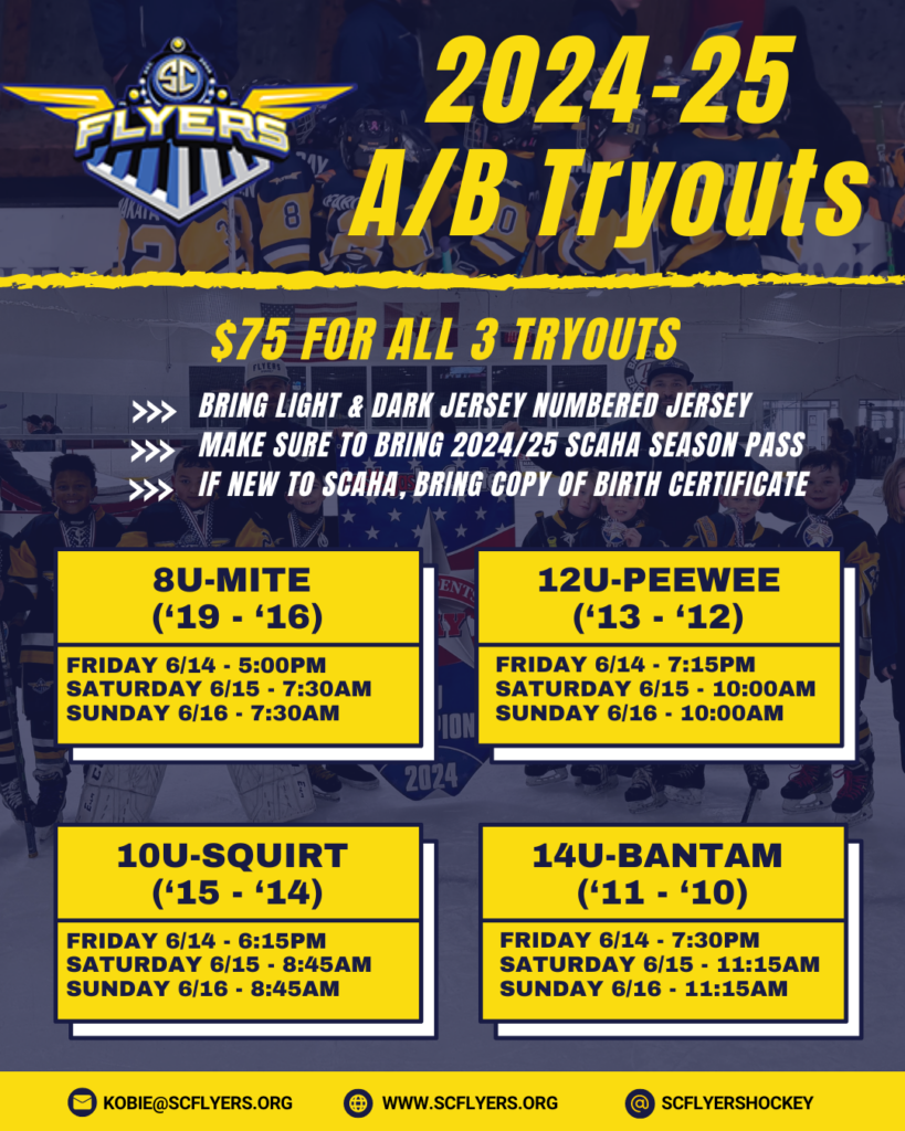 A/BB/B Tryouts – SC Flyers Hockey Club